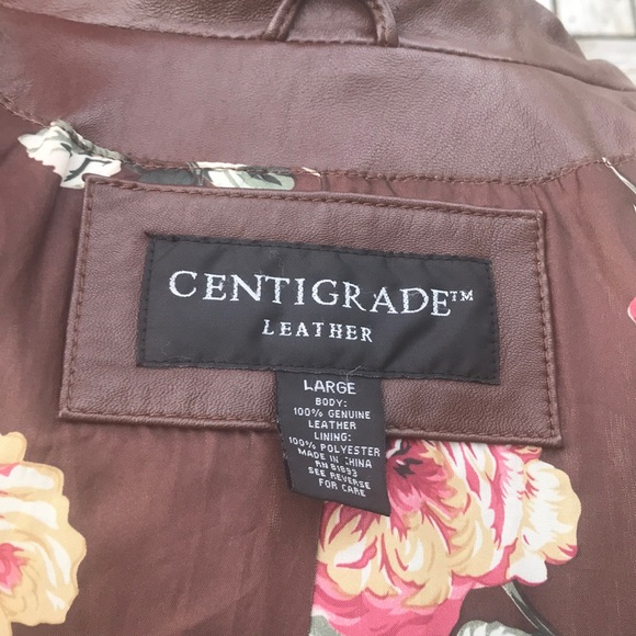 Centigrade | Jackets & Coats | Beautiful Centigrade Brown Leather Car ...